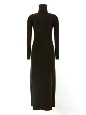TOM FORD High-neck Button Maxi Dress
