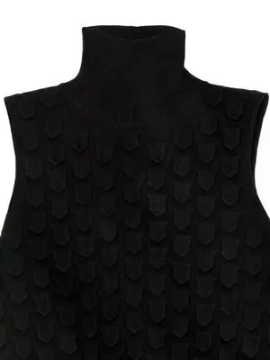 Malìparmi High-neck Textured Knit Top
