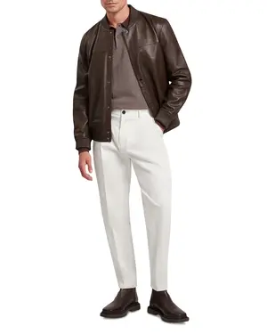 Ted Baker London Leeams Leather Classic Bomber Jacket