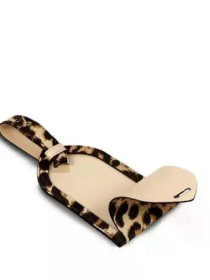 Smythson Leopard-print Luggage Tag