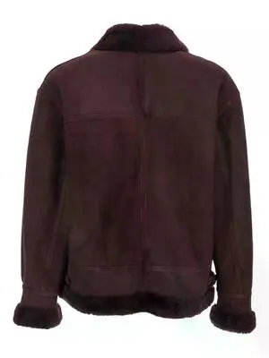 ARMA Sano Suede Shearling-lined Jacket - Red