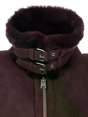 ARMA Sano Suede Shearling-lined Jacket - Red