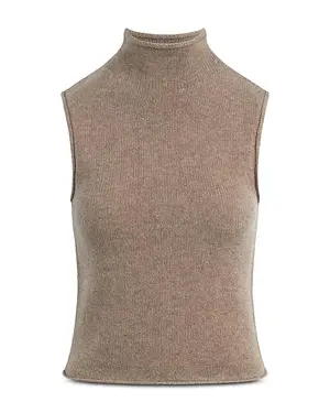 Joe's Jeans The Stevie Sleeveless Roll Neck Sweater - Mink