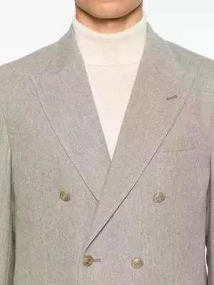 Eleventy Double-breasted Blazer - Grey