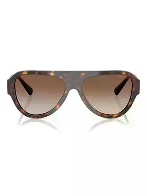 JIMMY CHOO Tortoiseshell Pilot Sunglasses - Brown