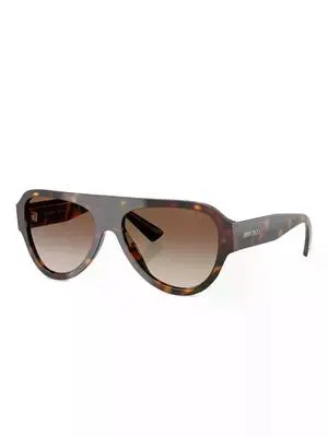 JIMMY CHOO Tortoiseshell Pilot Sunglasses