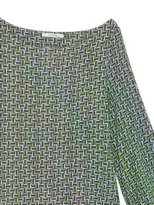 Malìparmi Geometric-print Mini Dress - Green