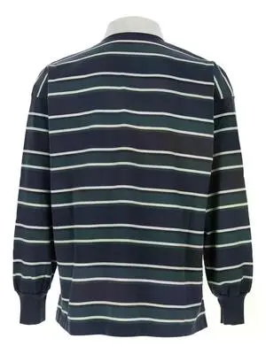 AUTRY Striped Long-sleeve Polo Shirt