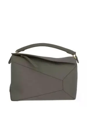Loewe Mini Embossed-logo Top-handle Tote Bag - Green