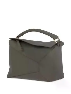 Loewe Mini Embossed-logo Top-handle Tote Bag - Green