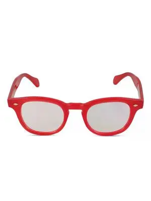 KADOR Woody Round Glasses - Red