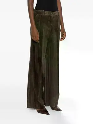 P.a.r.o.s.h Corduroy Straight-leg Trousers - Green