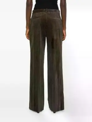 P.a.r.o.s.h Corduroy Straight-leg Trousers - Green