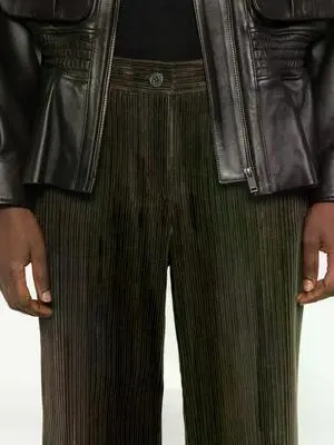 P.a.r.o.s.h Corduroy Straight-leg Trousers - Green
