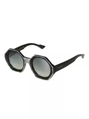 Kàdor Kaorle Octagonal-frame Sunglasses - Black