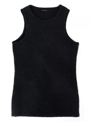 LOW CLASSIC Bouclé Knit Top - Black