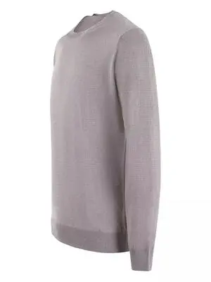 PAOLO PECORA Round-neck Long-sleeve Sweater - Grey