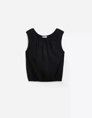 Madewell Bubble-hem Tee - Jet Black
