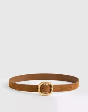 Suede Belts with Metal Buckle