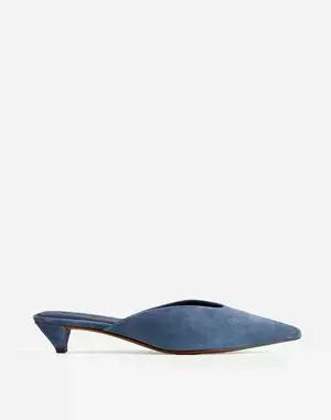 Madewell The Simone Kitten-heel Suede Mules