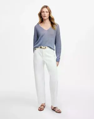 Madewell Petite Pieced Barrel-leg Jeans