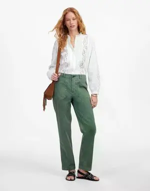 Madewell The Petite Taper-leg Utility Pant - Green