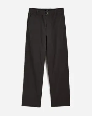 Madewell Pull-on Pant In Cotton Blend - Dark Metal