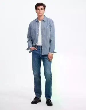 Madewell The 1991 Straight-leg Jean In Stretch Selvedge - Berkeley Wash
