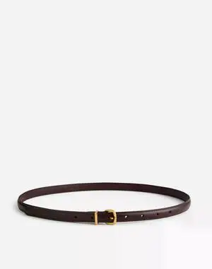 Madewell The Essential Skinny Leather Belt - Dark Carob