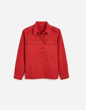 Madewell Easy Utility Shirt-jacket - Crimson