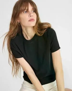 Madewell Relaxed Vintage Jersey Tee - Black Charcoal