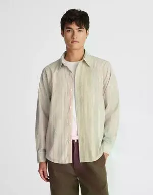 Madewell Cotton Poplin Button-up Shirt - Aged Olive