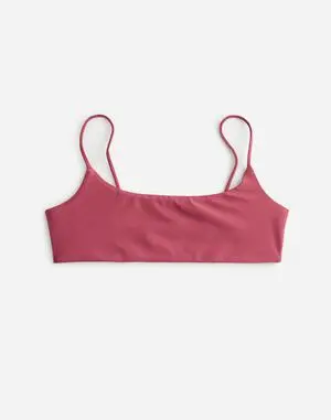 Madewell Jade Swim Muse Scoop Bikini Top - Berry