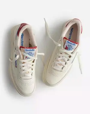Madewell X Reebok® Club C 85 Sneakers - Chalk Optimum Blue Flash Red