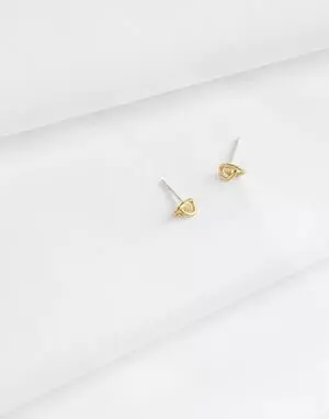 Madewell Demi-fine Knot Stud Earrings - 14k Gold