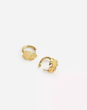 Madewell Monstera Hoop Earrings