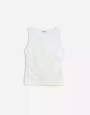 Madewell Cinched Crewneck Tank - White
