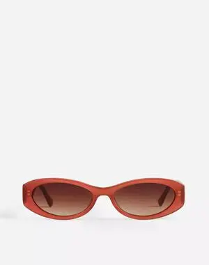 Madewell Skinny Oval Sunglasses - Reserve Red