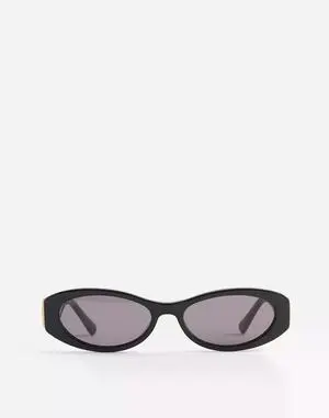 Madewell Skinny Oval Sunglasses True Black