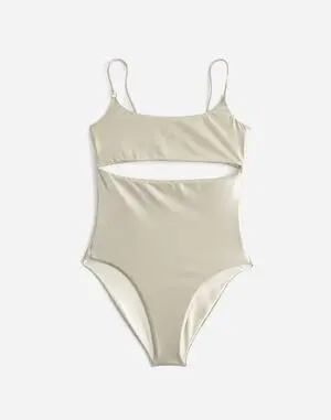 Madewell Jade Swim Eclipse One-piece Swimsuit - Sea Salt