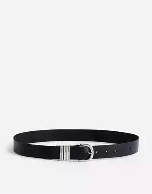 Madewell Leather Multi-keeper Belt - True Black