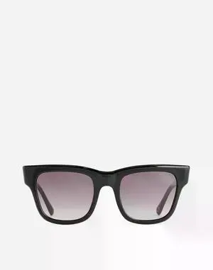 Madewell Oversized Chunky Rectangular Sunglasses - True Black