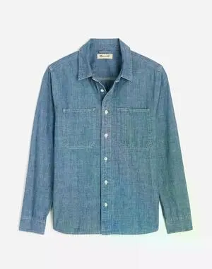 Madewell Button-up Shirt In Japanese Chambray