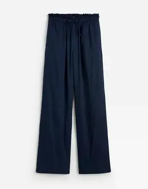 Madewell Raw-edge Drawstring Pant - Juniper Berry