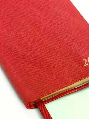 Smythson 2026 Panama Weekly Diary - Red