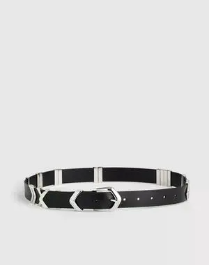 Madewell Angular Buckle Leather Belt