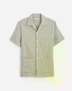 Madewell Basketweave Short-sleeve Button-up