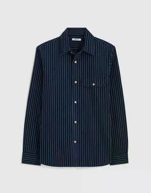 Madewell Indigo-dyed Stripe Work Shirt