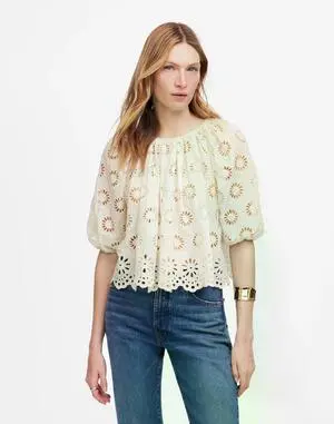 Madewell Embroidered Blouses