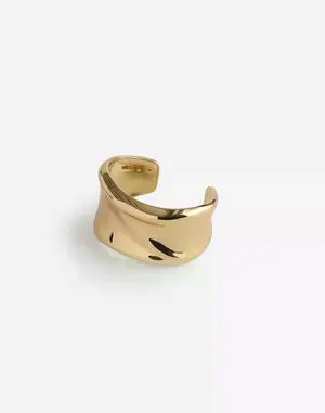 Madewell Wavy Chunky Cuff Bracelet - Polished Bronze
